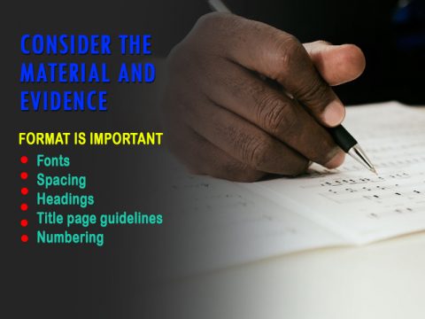 A definitive guide on how to write an assignment format