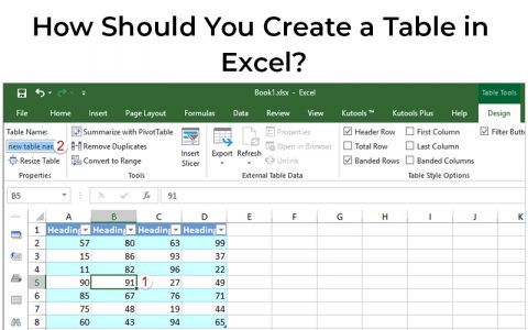 How to Create a Table in Excel? A Step-by-Step Guide