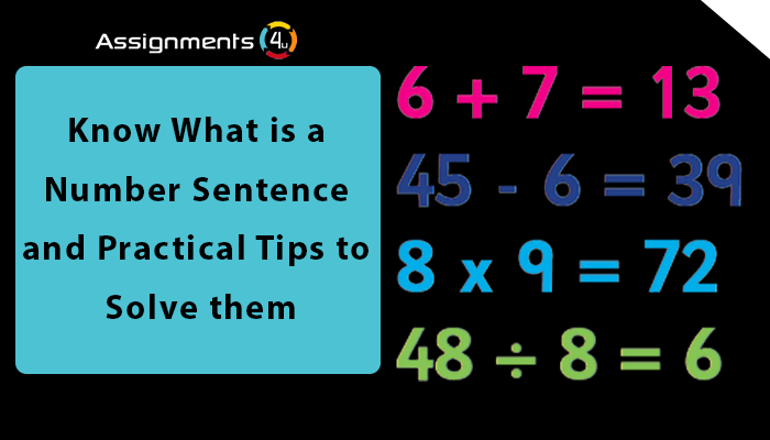 What Is A Number Sentence Definition Example And Easy Tips