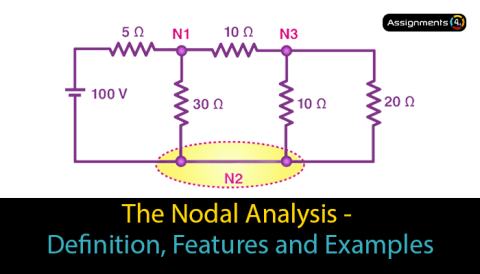 Step by step nodal analysis of Electrical circuit with examples