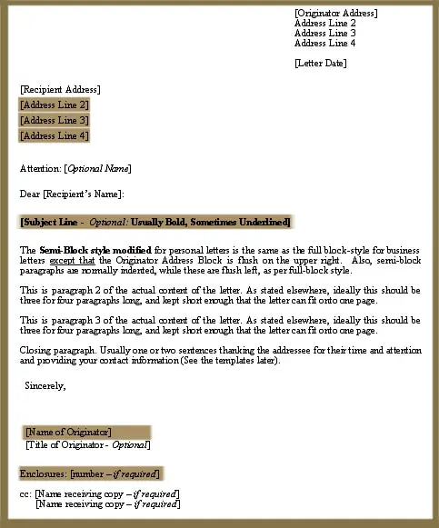 Personal Letter Format - With Examples And Templates